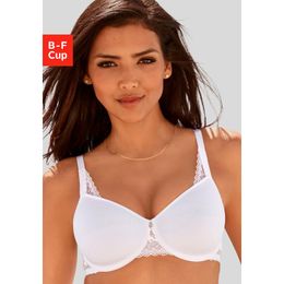 Lascana Minimizer-BH mit Spacer-Schalen und B&uuml;gel, Basic Dessous wei&szlig; 85, Cup F Minimizer-BH