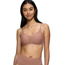 Triumph Damen B&uuml;gelloser BH &raquo;Shape Smart P&laquo; gl&auml;ttend, wattiert, tiefer V-Ausschnitt, formend braun 1, N-Gr