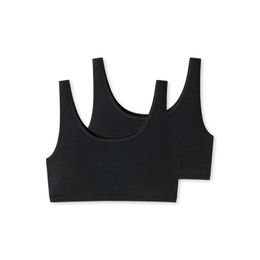 uncover by Schiesser Damen uncover by Schiesser Bustier &raquo;Uncover Cotton&laquo; 2er Pack, breite Tr&auml;ger, Cotton-Mix, elastisch, soft S, N-Gr