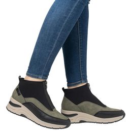 Rieker Damen Sneaker , Freizeitschuh, High Top Sneaker, Stiefelette mit modischer Laufsohle bunt 41