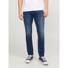 Jack & Jones Jack & Jones Herren Slim-fit-Jeans &raquo;JJITIM mit Waschung und praktischen Taschen&laquo; Abriebeffekte, modisch, slim fit, Denim blau 34, L&auml;nge 34