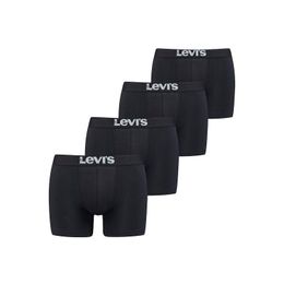 Levi's Levi's Herren Boxershorts Packung, 4er-Pack, mit breitem Logobund schwarz M