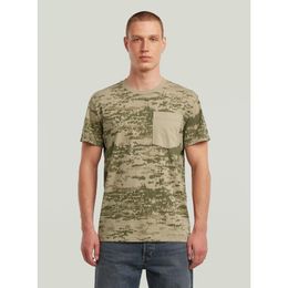 G-Star Raw G-Star Herren G-STAR T-Shirt &raquo;Camo Pocket T-Shirt&laquo; M