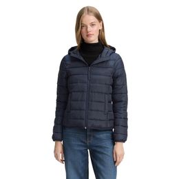 Tom Tailor Denim Damen Tom Tailor Denim Steppjacke mit Kapuze mit Kapuze blau S (36)