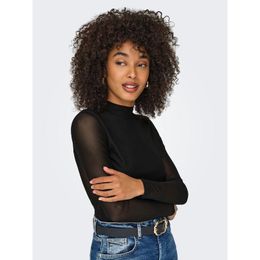 Only Damen Only Langarmshirt &raquo;ONLERICA LIFE MESH L/S TOP JRS NOOS&laquo; schwarz XS