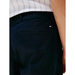 Tommy Hilfiger Herren Chinohose &raquo;HARLEM CHINO SATIN&laquo; Relaxed fit, Bundfalten blau 34, L&auml;nge 32