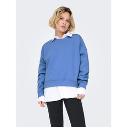 Only Damen Only Sweatshirt &raquo;ONLBEST L/S CREW NECK SWT NOOS&laquo; blau L
