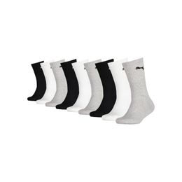 Puma Herren Puma Tennissocken &raquo;JUNIOR CREW SOCK 9P ECOM&laquo; 9 Stk. tlg. Cat am B&uuml;ndchen schwarz-wei&szlig; 27-30