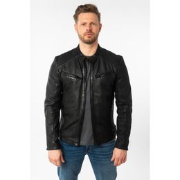 Mauritius Herren Lederjacke &raquo;MMTaibo SF&laquo; mit Stehkragen und Drucker 3XL Trachtenmode