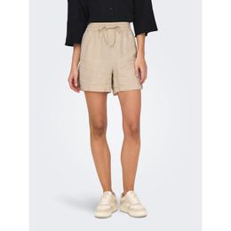 Jacqueline de Yong Jdy Damen JDY Shorts &raquo;JDYSAY HW LINEN STRING SHORTS WVN DIA&laquo; mit Leinen beige XL, N-Gr