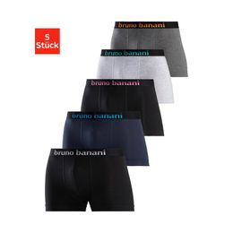 Bruno Banani Herren Boxer &raquo;Boxershorts f&uuml;r Herren&laquo; Packung, 5 Stk. mit Streifen Logo Webbund bunt S, 5 Stk.