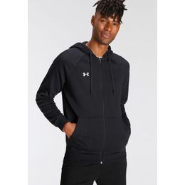 Under Armour Herren Sweatjacke &raquo;UA Rival Fleece-Hoodie mit durchgehendem Zip f&uuml;r&laquo; f&uuml;r Sportmode und aktive Freizeit, aus Baumwolle und Polyester 
