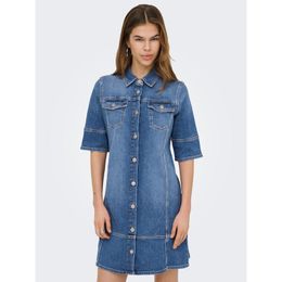 Only Damen Only Jeanskleid &raquo;ONLKATERINA 2/4 SHORT DNM DRESS AKM&laquo; in A-Linien Form M, N-Gr