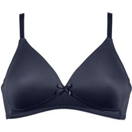 Naturana Damen B&uuml;gelloser BH &raquo;Soft Cup&laquo; 1 Stk. mit Schale, ohne B&uuml;gel, weich, bequem blau 80, Cup D