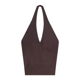 Bershka Stricktop Damen Gr&ouml;&szlig;e M braun