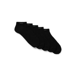 BOSS Herren BOSS Sneakersocken &raquo;5P AS Uni CC&laquo; Packung, 5 Stk. tlg. mit BOSS Label schwarz 43-46