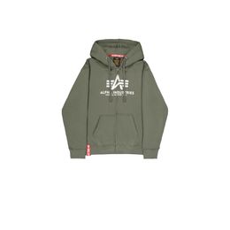 Alpha Industries Herren Hoodie &raquo;Basic Zip Hoodie BL&laquo; gr&uuml;n M