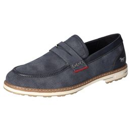 Mustang Shoes Herren Slipper , Mokassin, Loafer, Sneaker mit weicher Innensohle blau 43