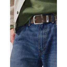 Levi's Levi's Herren Lederg&uuml;rtel &raquo;METAL TWO HORSE KEEPER BELT&laquo; mit Metallschlie&szlig;e braun