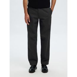 Selected Herren Selected Chinohose &raquo;SLH175-SLIM MILES BRUSHED PANTS W NOOS&laquo; grau 36, L&auml;nge 32