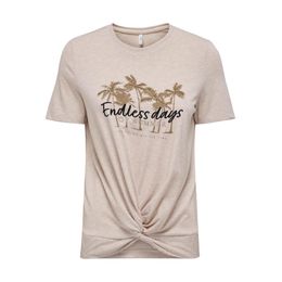 Only Shirt 'PALMIE' Damen Gr&ouml;&szlig;e L ecru / bronze / schwarz