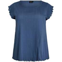 ZIZZI Schlafshirt 'Mpointy' Damen Gr&ouml;&szlig;e 5XL/6XL saphir