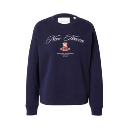 Gant Sweatshirt Damen Gr&ouml;&szlig;e L navy / hellgelb / cranberry / wei&szlig;