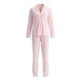 Dagi Pyjama Damen Gr&ouml;&szlig;e XXL hellpink / wei&szlig; Winterkleid