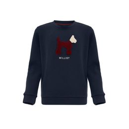 Williot Sweatshirt Jungen Gr&ouml;&szlig;e 116 ecru / navy / burgunder
