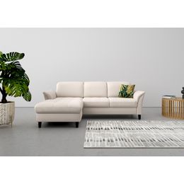 Sit & More Ecksofa SIT & MORE "Maggiore L-Form", grau (elefant), B:258cm T:173cm, 95% Polyester, 5% Polyamid, Sofas, Ecksofa, wahlweise mit Kopfteilverstellung, Bettfunktion und Bettkasten