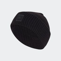 Beanie adidas Performance "MIT BREITEM B&Uuml;NDCHEN", Damen, schwarz, Obermaterial: 53% Polyester, 47% Polyacryl, M&uuml;tzen Beanie