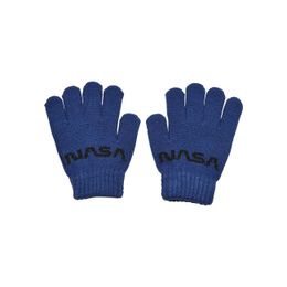 MisterTee M&auml;dchen Baumwollhandschuhe "MisterTee Unisex NASA Knit Glove Kids"royal, Gr. L, 100% Polyacryl, Handschuhe