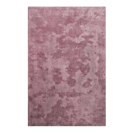 Teppich HOMIE LIVING "Sienna", violett meliert, B:200cm H:20mm L:290cm, Polyester, Teppiche, Teppich, Hochflor, Microfaser, uni, weich & kuschelig, Wohnzimmer, Schlafzimmer