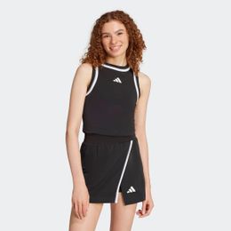 Tanktop adidas Sportswear "ESSENTIALS COLOR-POP COTTON CROP", Damen, Gr. XXL, schwarz, Obermaterial: 93% Baumwolle, 7% Elasthan, Rundhals, Tops Tanktop