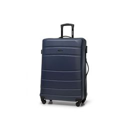 Wittchen Large suitcase and cosmetic case made of textured in Navyblue | Gr.: onesize