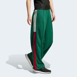 Sporthose adidas Sportswear "TIRO NATIONS PACK WIDE-LEG", Damen, Gr. M, N-Gr, wei&szlig; (dunkelgr&uuml;n, collegiate burgundy, wei&szlig;), Obermaterial: 100% Polyester, Hosen Sporthose