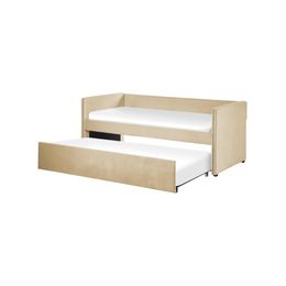 Beliani Tagesbett TROYES in Beige - (W) 99 x (H) 84 x (L) 213 cm | Gr.: onesize