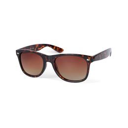 styleBREAKER Nerd Sonnenbrille in Braun Demi / Braun Verlauf | Gr.: onesize