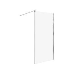 Beliani Duschwand AHAUS in Transparent/Silber - (W) 100 x (H) 190 x (L) 100 cm | Gr.: onesize