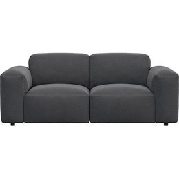 2-Sitzer FLEXLUX "Lucera Sofa, super bequem durch hochwertigen Sitzaufbau mit Kaltschaum", grau (dervit grau), B:187cm H:73cm T:102cm, 100% Polyester, Sofas, Designsofa, modern & anschmiegsam