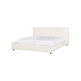 Beliani Doppelbett LINARDS in Wei&szlig; - (W) 210 x (H) 94 x (L) 242 cm | Gr.: onesize