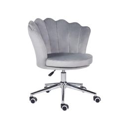 Beliani B&uuml;rostuhl MONTICELLO in Grau/Schwarz/Silber - (W) 60 x (H) 79 x (L) 60 cm | Gr.: onesize