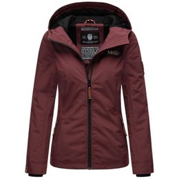 Outdoorjacke Marikoo "Brombeere", Damen, Gr. M (38), rot (weinrot), Obermaterial: 100% Polyester, Innenseite: 100% Polyester, Jacken Outdoorjacke, sportliche &Uuml;bergangsjacke mit Kapuze