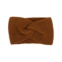 styleBREAKER Strick Stirnband in Cognac | Gr.: onesize