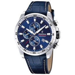 Festina Herrenuhr Chronograph Dunkelblau | Gr.: onesize