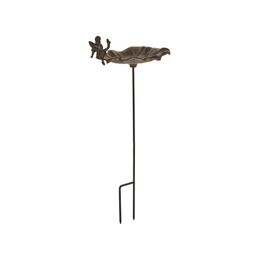 Beliani Vogelbrunnen MAGPIE in Braun - (W) 27 x (H) 65 x (L) 27 cm | Gr.: onesize