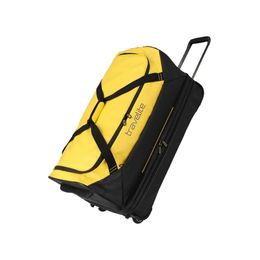 Travelite Basics - Rollenreisetasche Plane 98/119L 70 cm erw. (black) in gelb | Gr.: onesize