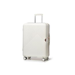 Wittchen Medium suitcase and cosmetic case with a striped design in White | Gr.: onesize