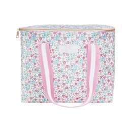 GreenGate K&uuml;hltasche LOUISA Wei&szlig; mit Blumen Muster 32x20 cm | Gr.: onesize