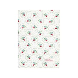 GreenGate Geschirrtuch BERRY PETIT Wei&szlig; mit Erdbeeren | Gr.: onesize